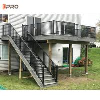 China Black Garden Aluminum Balustrades Fencing Aluminium Stair Handrail for sale