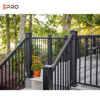 China Black Garden Aluminum Balustrades Fencing Aluminium Stair Handrail for sale