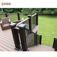 China Black Garden Aluminum Balustrades Fencing Aluminium Stair Handrail for sale