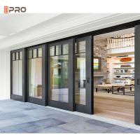 China Aluminium Sliding Door With Motor Lock Handle Windproof And Waterproof Performance for sale