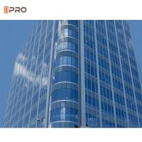 China Transparent blue and white  Glass Curtain Walls for Modern Architecture for sale
