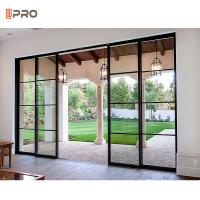 China Aluminum Sliding Glass Patio Doors Exterior Huge Modern ISO9001 for sale