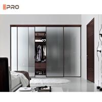 China Aluminum Sliding Glass Pocket Doors Interior Noiseless System for sale