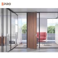 China Modern Sliding Office Glass Partitions Room Wall Panel Divider for sale