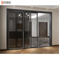 China Interior Aluminium Sliding Glass Doors With Screen for sale
