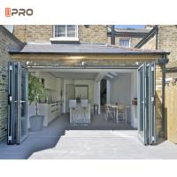 China Coneal Glass Folding Door Hardware Stainless Steel Folding Door for sale