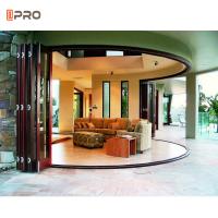 China Customized Large Pella Sliding Glass Patio Doors Aluminium Bifold Glass Door for sale