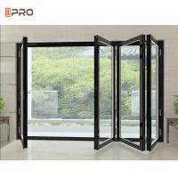China Accordion Bifold Sliding Patio Doors Moskito Scrin Design 1.2mm--2.0mm Thickness for sale