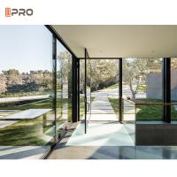 China Swing Open Aluminum Pivot Glass Door 360 Degrees European Style for sale