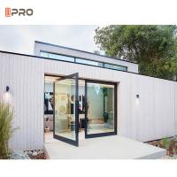 China Swing Open Aluminum Pivot Glass Door 360 Degrees European Style for sale