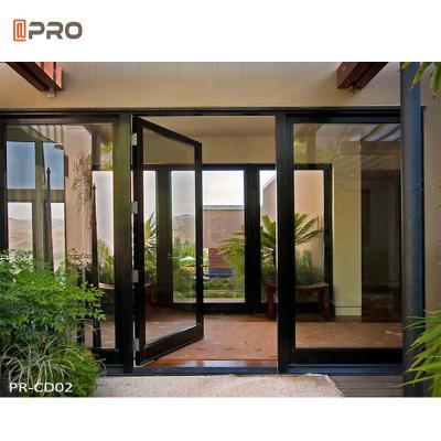 China Anti Theft  Exterior Aluminum Hinged Patio Door For Shower for sale