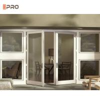 China Patio French Casement 4 Inch Aluminum Hinged Glass Door for sale