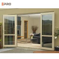 China Patio French Casement 4 Inch Aluminum Hinged Glass Door for sale