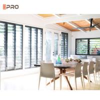 China Outdoor Security Aluminium Glass Louver Windows Air Ventilation for sale