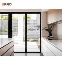 China Outdoor Security Aluminium Glass Louver Windows Air Ventilation for sale