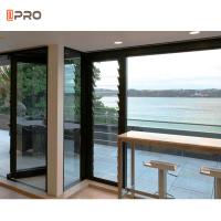 China Aluminium Adjustable Glass Windows Casement Louvers Glaze Blinds for sale