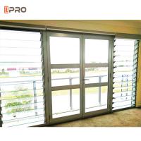 China Aluminium Adjustable Glass Windows Casement Louvers Glaze Blinds for sale