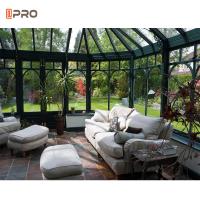 China Greenhouse Free Standing Veranda Sunroom 4 Season Glass Garden House  for sale