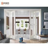 China Waterproof Frameless Glass Aluminum Folding Doors For Decorative for sale