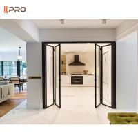 China 38mm Visible Aluminum Folding Doors Save Space Partition Foldable Gate for sale