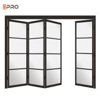 China Soundproof Interior Temporary Aluminum Folding Doors for sale