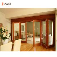 China Soundproof Interior Temporary Aluminum Folding Doors for sale