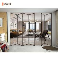 China Aluminum Screen Sliding Bi Folding Garage Door for sale