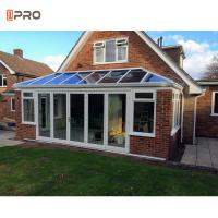 China Tempered Glass Slant Roof Winter Garden Sunroom Conservatory for sale