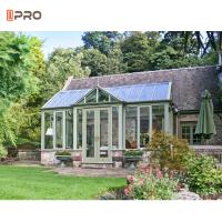 China Conservatory Aluminium Glass Enclosure Retractable Sunroom Glass Houses for sale