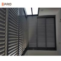 China Shade Automatic 38mm outdoor aluminium plantation shutters Horizontal Opening Pattern ' for sale