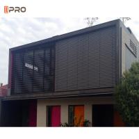China Shade Automatic 38mm outdoor aluminium plantation shutters Horizontal Opening Pattern ' for sale