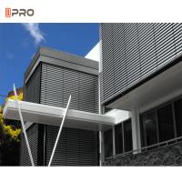 China Shade Automatic 38mm outdoor aluminium plantation shutters Horizontal Opening Pattern ' for sale