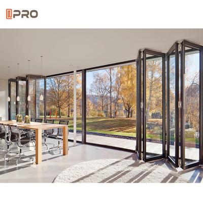 China Interior Home Aluminium Bi Fold Garage Door ISO9001 Approved for sale