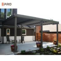 China Retractable Louvre Roof Aluminium Alloy Pergola For Sunshade for sale