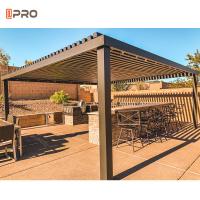China Motorised Outdoor Gazebo Modern Aluminium Louvre Roof Bioclimatic Pergola for sale