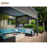 China Outdoor Sunsetter Modern Aluminum Pergola Canopy Waterproof Wind Resistance for sale
