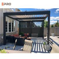 China Waterproof Aluminum Alloy Pergola Gazebo Louvers For Garden for sale