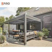 China Modern Glass Aluminum Pergola With Adjustable Louvers Powder Coated for sale