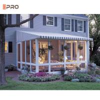 China Slant Roof Winter Garden Sunroom Glass House Conservatory for sale