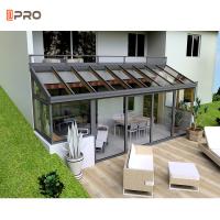 China Indoor Growing Aluminum Frame Glass Prefab 4 Season Room Exterior Building for sale