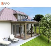 China Indoor Growing Aluminum Frame Glass Prefab 4 Season Room Exterior Building for sale