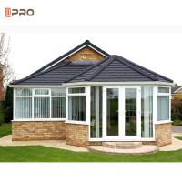 China Garden Conservatory modern Glass Houses Prefabricated Sunroom for sale