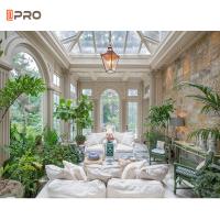 China Winter Garden Sun Anodised Glass Florida Room Conservatory Slant Roof Aluminium for sale