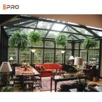 China Curved Glass 6063 T5 Pre Built Sunrooms Garden Aluminium Profile Solarium for sale