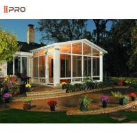 China Curved Glass 6063 T5 Pre Built Sunrooms Garden Aluminium Profile Solarium for sale