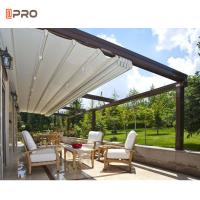 China Conopy Modern Aluminum Pergola 6M Retractable Awning Motorized for sale