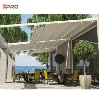 China Flexible Outdoor Patio Retractable Aluminum House Awnings Modern Motorized for sale