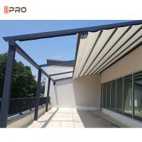 China Flexible Outdoor Patio Retractable Aluminum House Awnings Modern Motorized for sale
