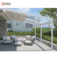 China Flexible Outdoor Patio Retractable Aluminum House Awnings Modern Motorized for sale