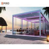 China Motorzied Powder Coated Modern Electric Pergola Roof For Garden for sale